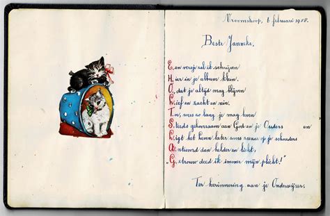 Mijn Poesiealbum Oudheidkundige Vereniging Den Ham Vroomshoop