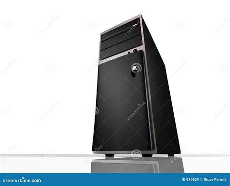 Tower Model Computer Or Server Stock Illustration Illustration Of