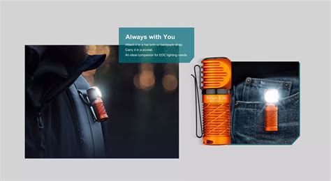 Olight Perun 2 Mini Black Right Angle Rechargeable Cool White Led