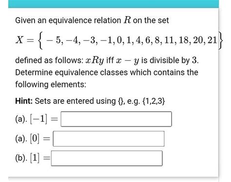 Solved Given An Equivalence Relation R On The Set X Chegg