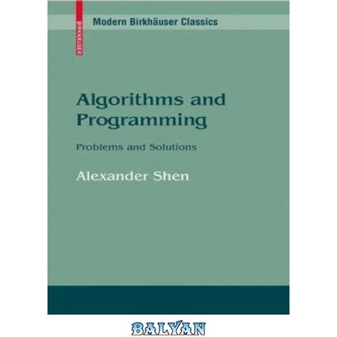 خرید و قیمت دانلود کتاب Algorithms And Programming Problems And Solutions ترب