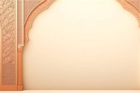 Premium Photo Flat Background With Islamic Ornament