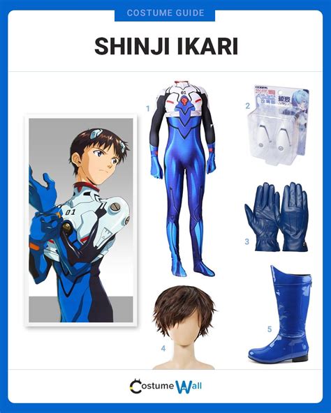 Neon Genesis Evangelion Cosplay Ikari Shinji Costume Eva