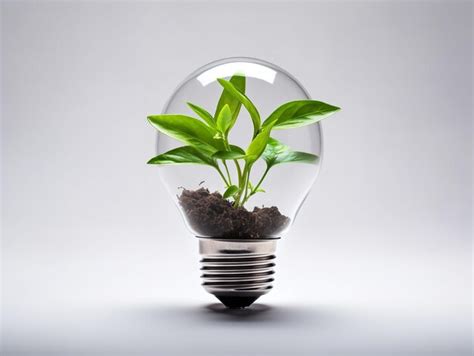 Premium Ai Image Lightbulb With Plant Growing Inside Innovation And Growth Isolated On White