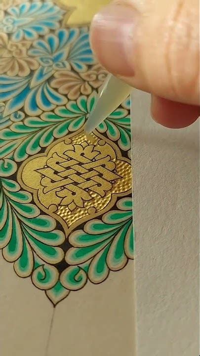 💙💛 روعة فن التذهيب فى الزخرفة النباتية الاسلامية Amazing Golden Art 💙💛 Youtube