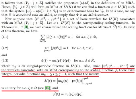 Why Is This True About Mra Wavelets Researchgate