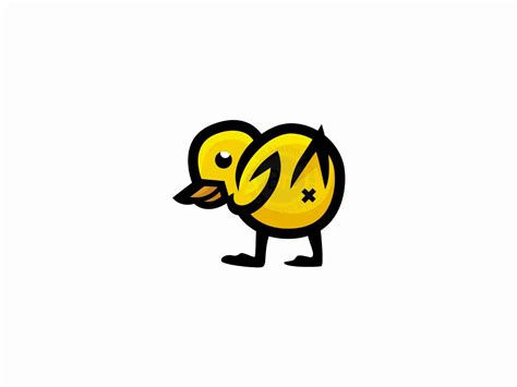 Duck Showing Butt Logo Branition