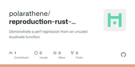 Github Polarathenereproduction Rust Bench Regression Demonstrate A
