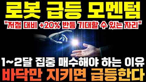 로봇 관련주 주식전망 협동로봇 자동화로봇 자율주행로봇 대장주 Youtube