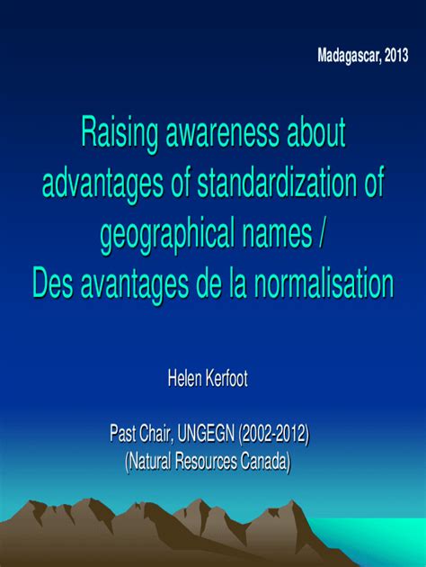 Fillable Online Standardization Of Geographical Names Un Statistics