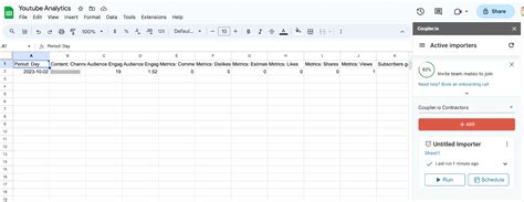How To Connect YouTube Analytics To Google Sheets Coupler Io Blog