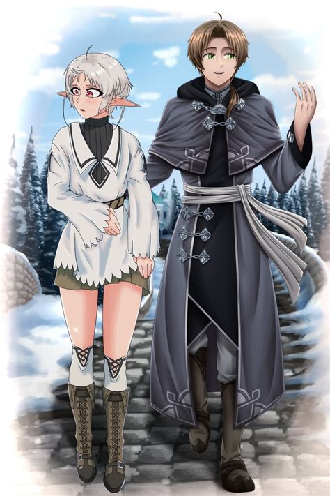 Sylphiette Rudeus Greyrat And Rudeus Greyrat Mushoku Tensei Drawn