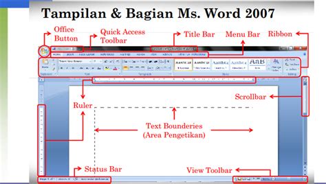 Pengertian Status Bar Microsoft Word 2007 Methodnaa
