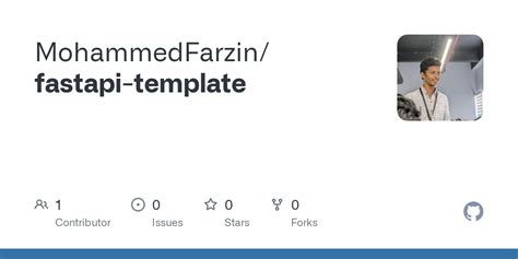 github mohammedfarzin fastapi template