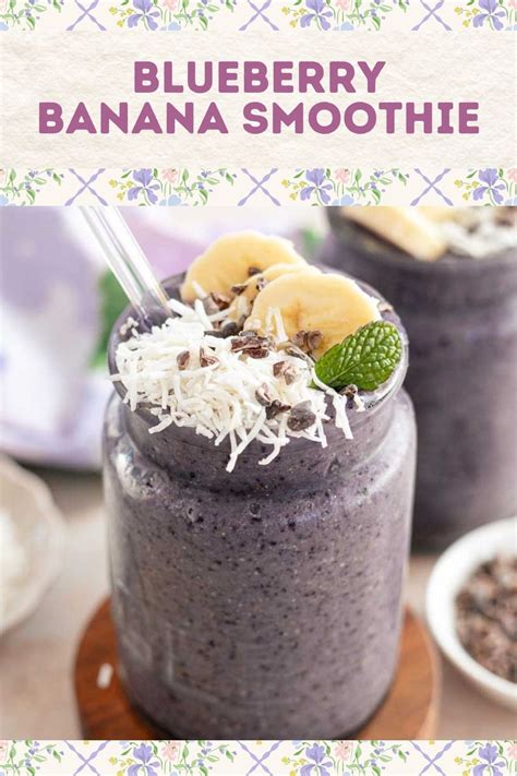 Blueberry Banana Smoothie Makyla Creates