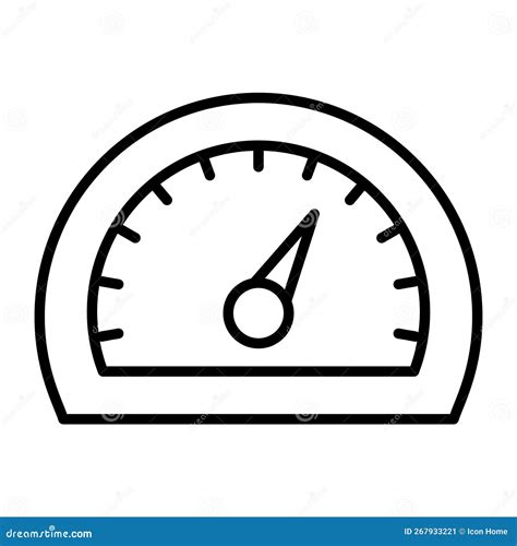 Speedometer Vector Icon Speed Indicator Stock Vector Illustration Of Odometer Tachometer
