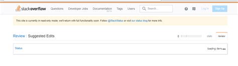 Stack Overflow Went Read Only Two Times Today And No Details At Any