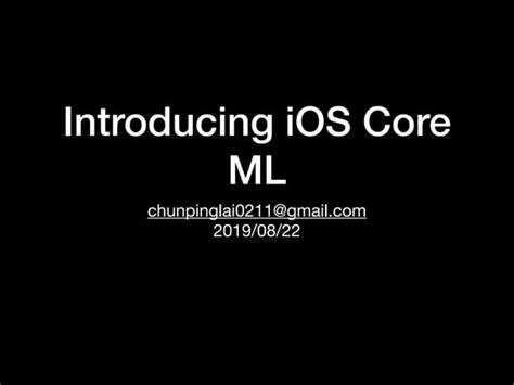 Introducing Ios Core Ml Pdf