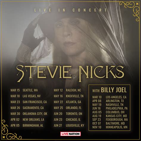 Stevie Nicks Tour 2025 Usa Maya Brooke