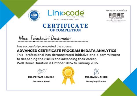 Linkcode Dataanalyst Certification Careergrowth Analytics Upskill
