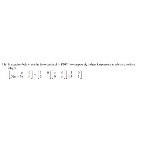 solved in exercises below use the factorization a pdp 1 ﻿to