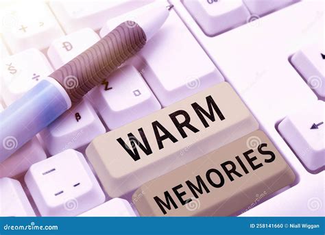 Handwriting Text Warm Memories Business Concept Reminiscing The