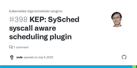 kep sysched syscall aware scheduling plugin · issue 398 · kubernetes