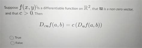 solved suppose f x y ﻿is a differentiable function on r2