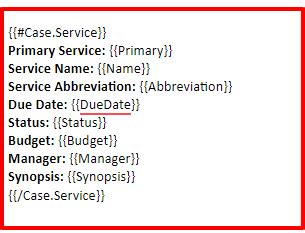 Variables Case Services Items CROSStrax