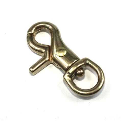 Solid Brass Lobster Clasps Swivel Eye Snap Hook Keychains Bag Trigger