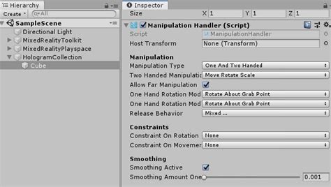 Migrating To Mrtk2manipulating Holograms By Grabbing Joost Dotnetbyexample Rmixed