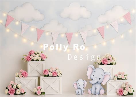 Avezano Floral And An Elephant Backdrop Designed By Polly Ro Design