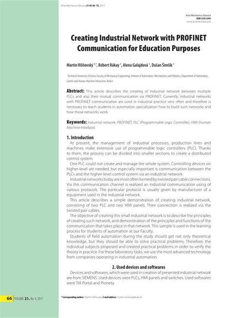 Pdf Creating Industrial Network With Profinet Communication Dokumen Tips