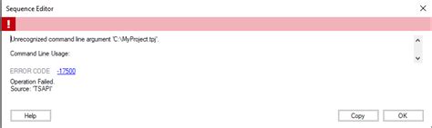 Error 17500 When Opening A Project File Tpj With Teststand Ni
