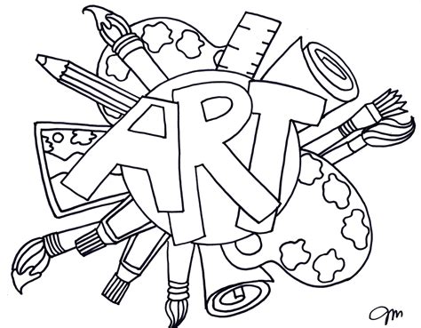 Art Class Coloring Page