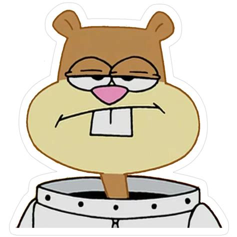 Sandy Cheeks Sticker Meme Stickers Spongebob Squarepants Spongebob Meme