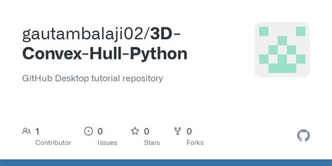 github gautambalaji02 3d convex hull python github desktop tutorial