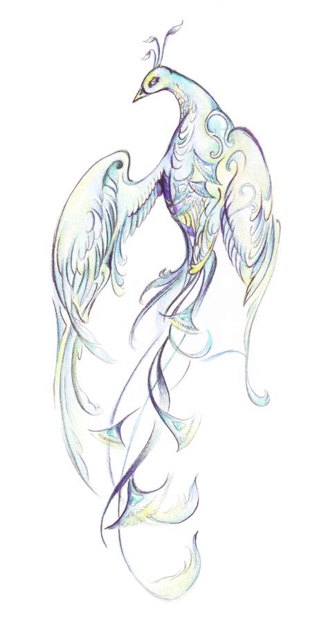 How To Draw An Elegant Fantasy Bird With Colored Pencils Duy Tan Designer