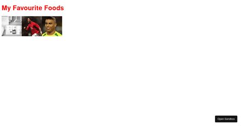 jsx attributes and styling forked codesandbox