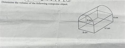 Solved Determine The Volume Of The Following Composite