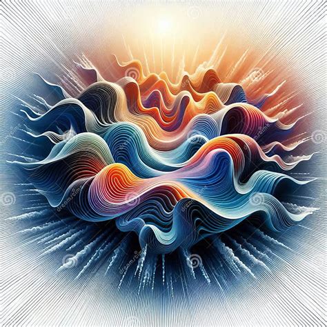 Wave Interference The Phenomenon Of Two Or More Waves Cobining Stock Image Image Of High