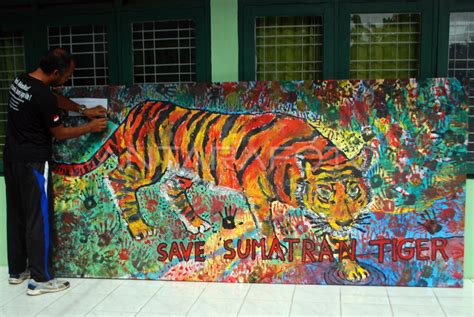Sumatran Tiger Conservation Campaign Antara Foto