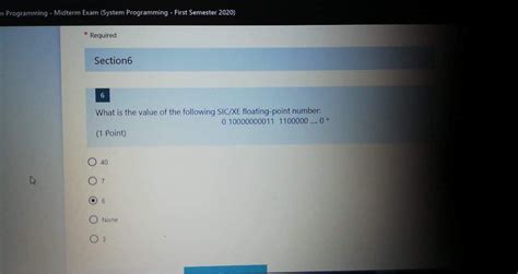 solved what is the value of the following sic xe
