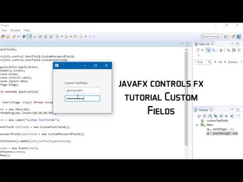 JavaFX ControlsFX Tutorial TextFields Custom TextFields With No Nodes YouTube