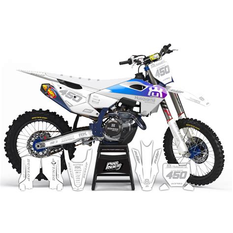 Husqvarna Custom Graphics Rival White