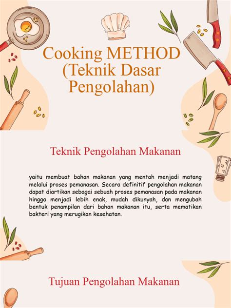 Metode Pengolahan Makanan Dasar Pdf