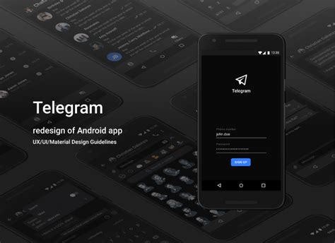 Telegram Android Design Concept Figma