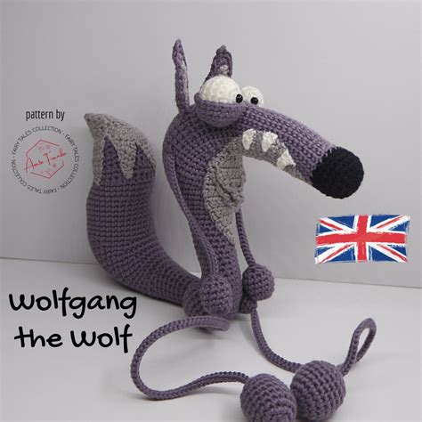 Crochet Pattern Wolfgang The Wolf Etsy
