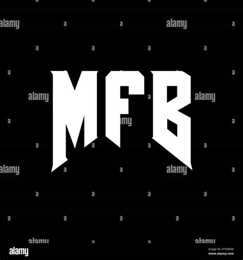 Mfb Letter Logo Design For Technology Company Mfb Logo Design Black