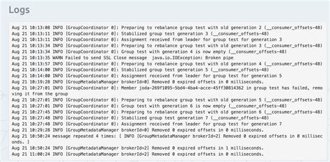 Logs Cloudkarafka Apache Kafka
